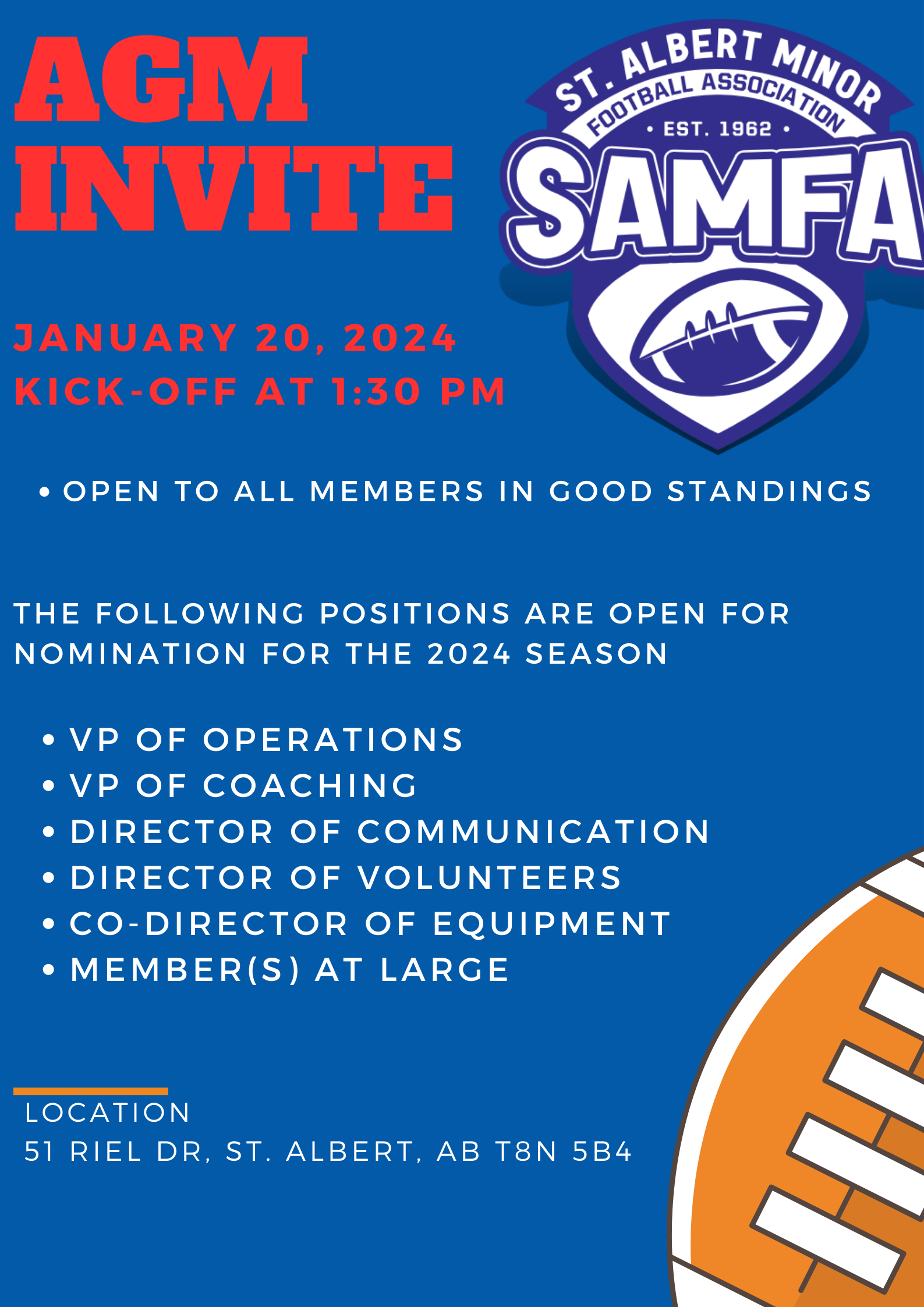 St. Albert Minor Football Association : Website by RAMP InterActive